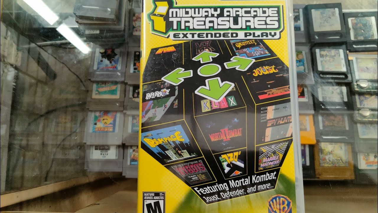 midway arcade treasures extended play PSP - YouTube