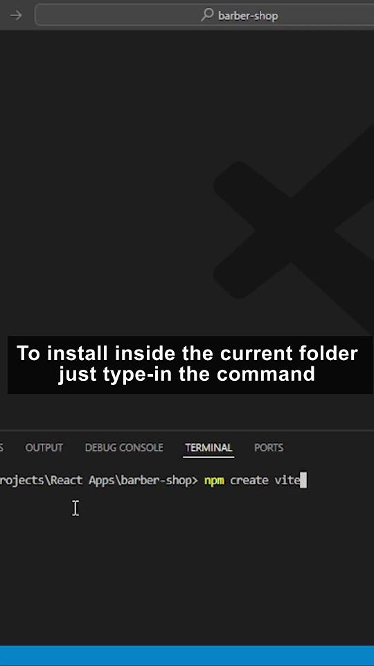 How To Install Vite Inside A Folder Reactjs Tutorial For Beginners Vite Reactjs Youtube