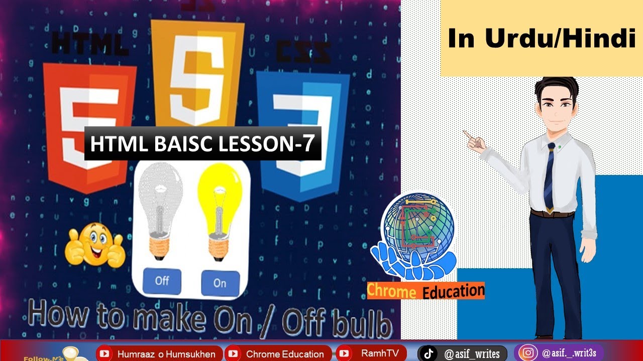 How To Make Bulb Onoff In Html Intro Of Java In Html Html Basic 4610