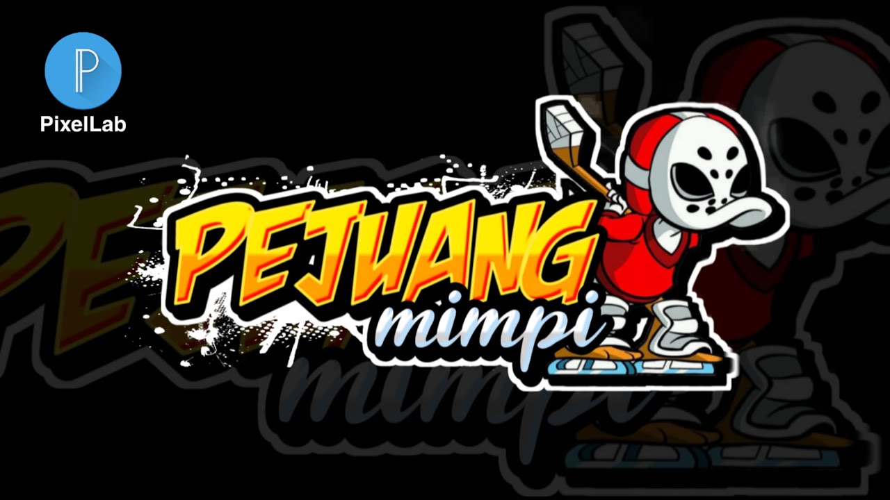 Cara membuat logo nama racing keren di pixellab - YouTube