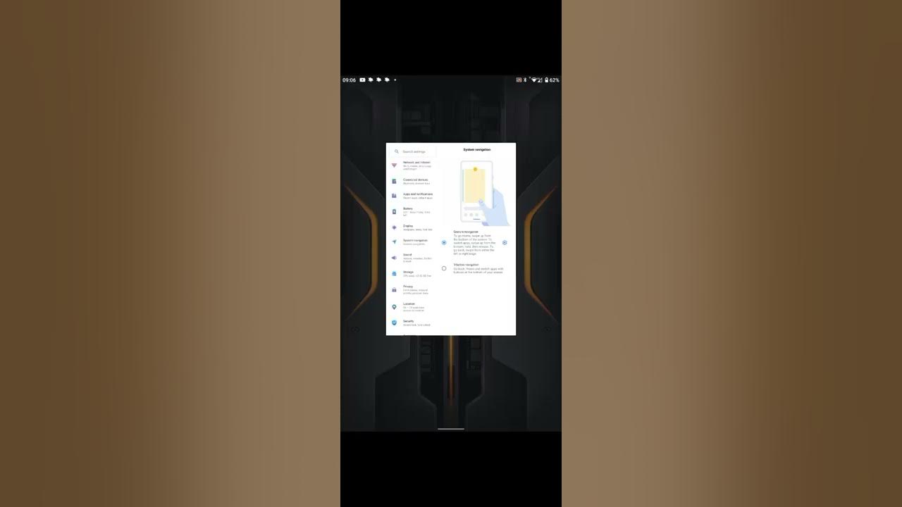 how to turn on or off three button navigation in Android. - YouTube
