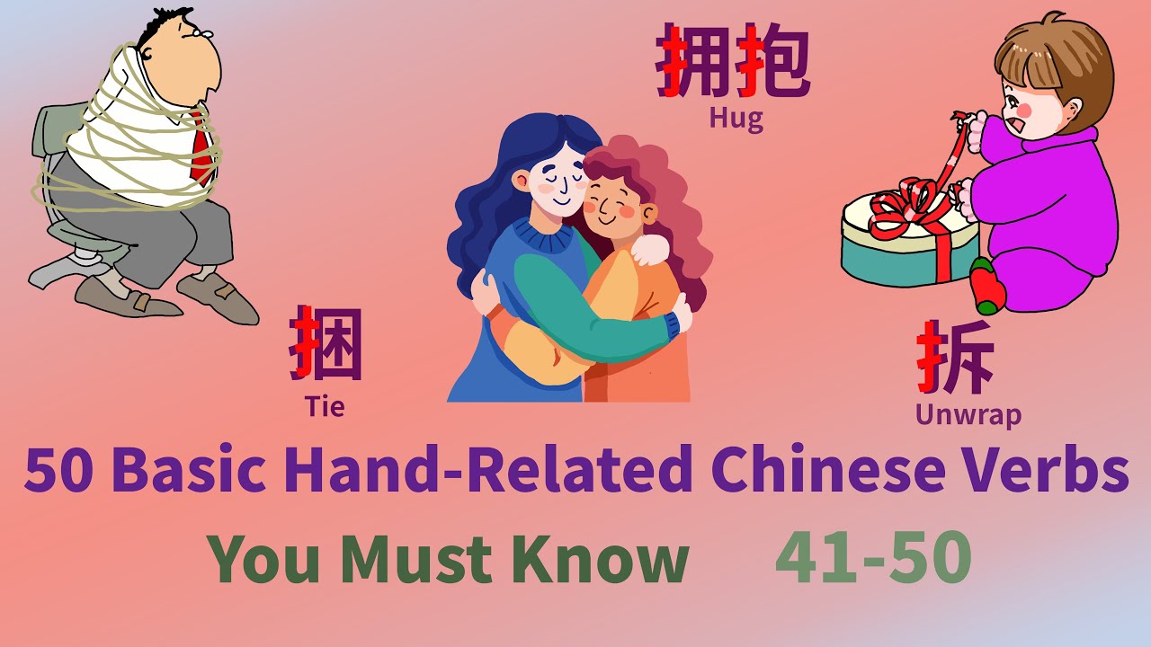 50 Basic Hand-Related Chinese Verbs You Should Know with Example ...