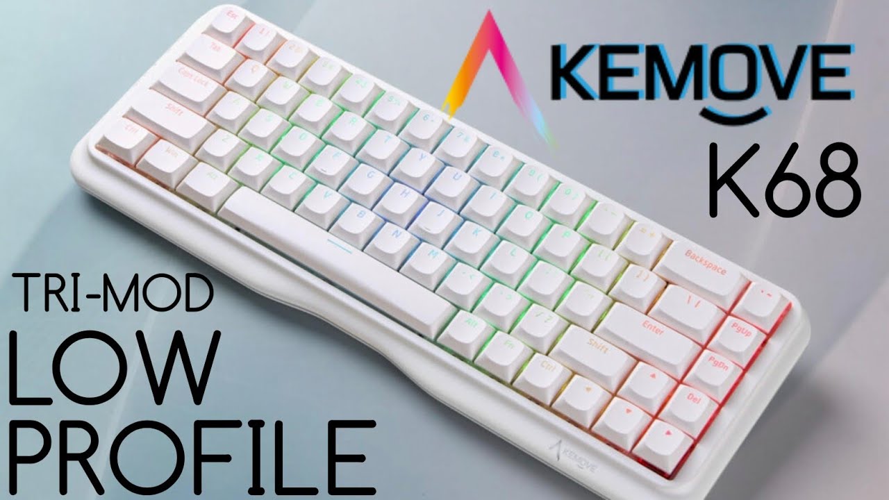 Kemove K68 Review - Budget Tri-Mod 65% Mechanical Keyboard (2023) - YouTube