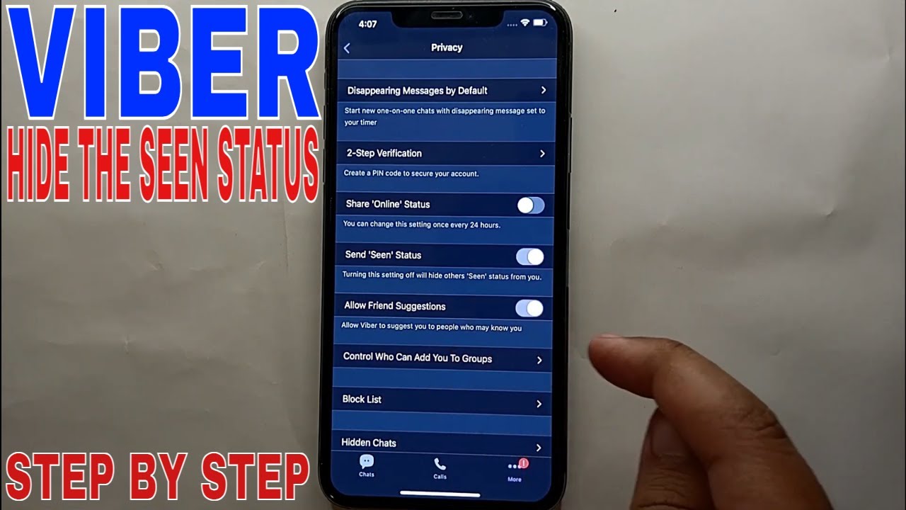 How To Hide The Seen Status On Viber 🔴 - YouTube