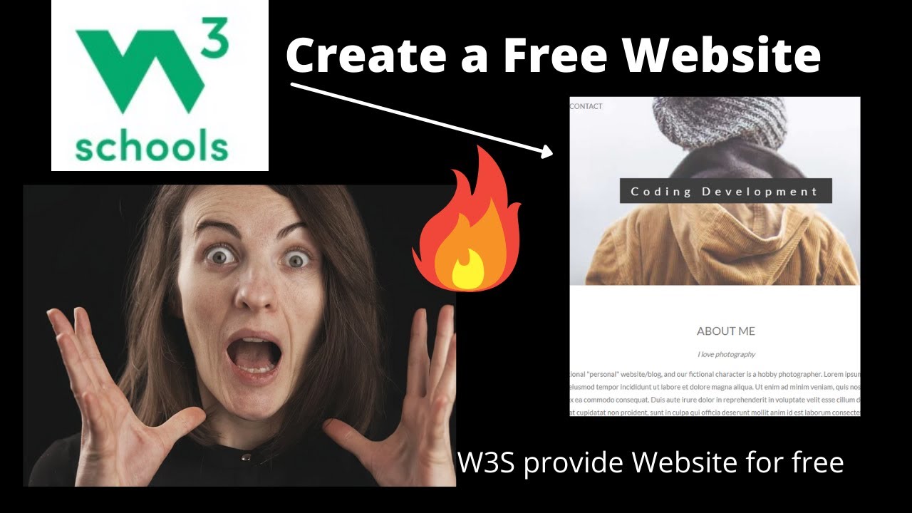 W3school Provide Free Website Create A Website For Free W3s Youtube 4635