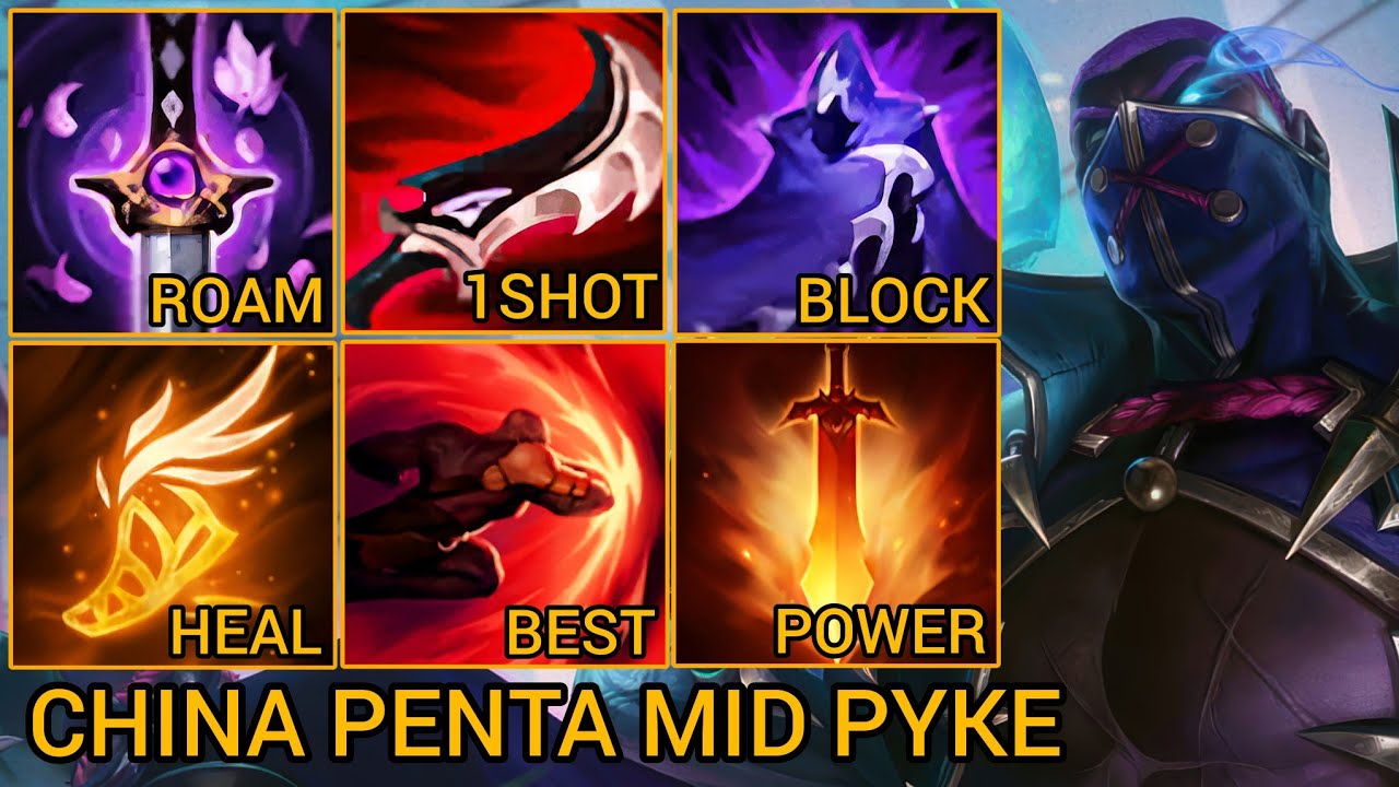 Penta Pyke Mid 19/2/2 - China Server Wild Rift High Elo Tier Builds ...
