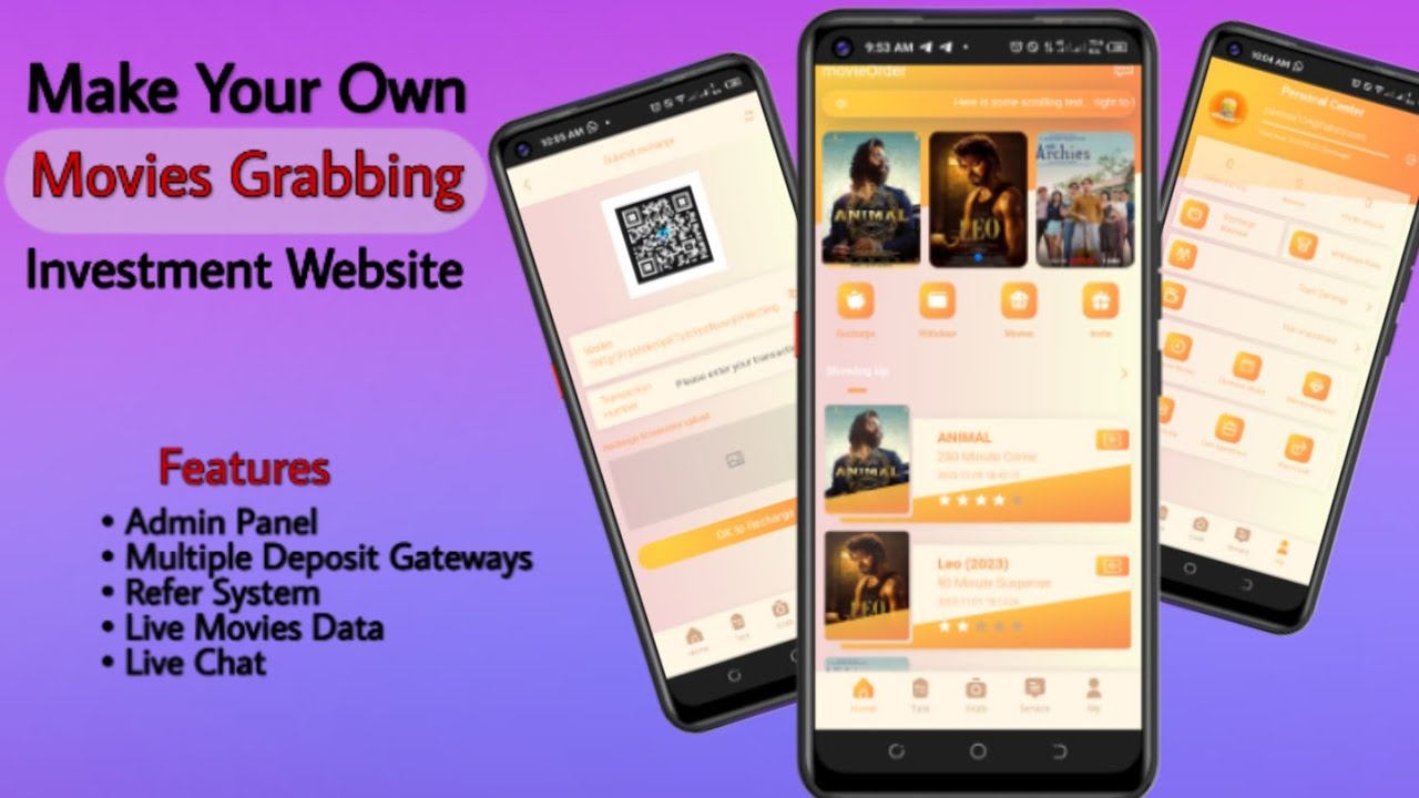 Make Your Own Movies Grabbing Investment Website || Order Grabbing Website Free Source Code ...