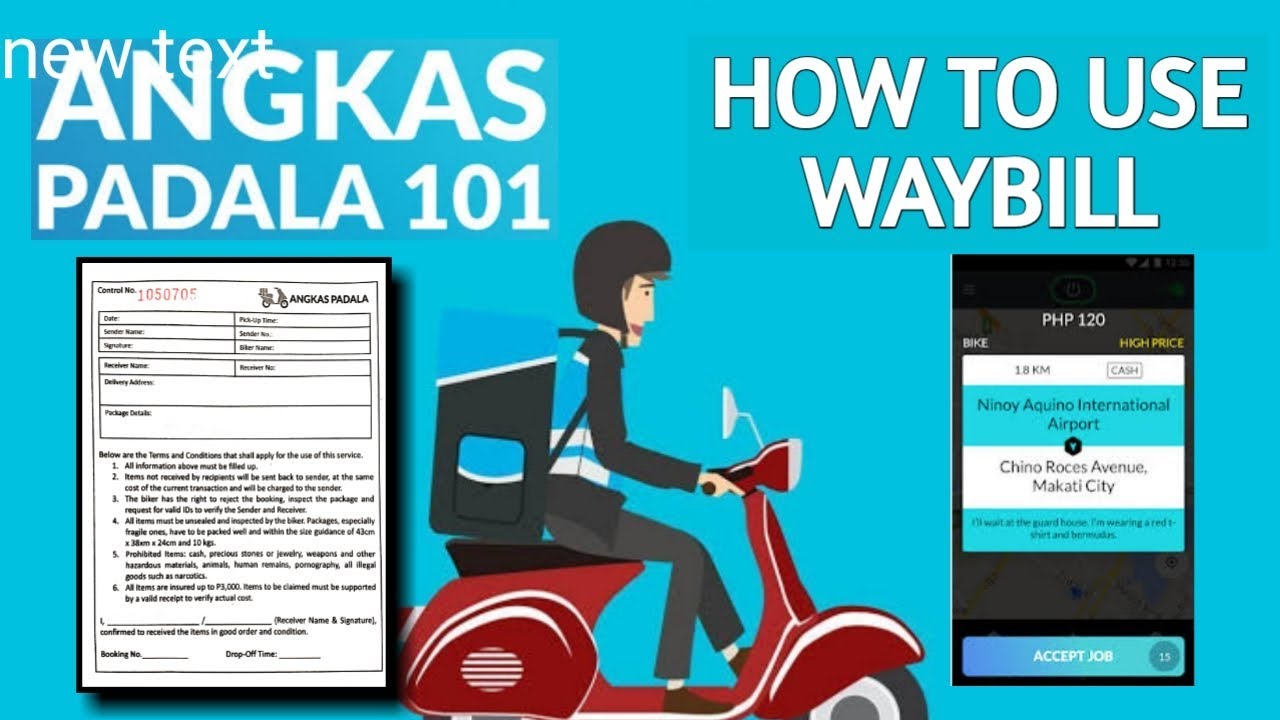ANGKAS PADALA: PAANO GAMITIN ANG ANGKAS WAYBILL [TUTORIAL] - YouTube