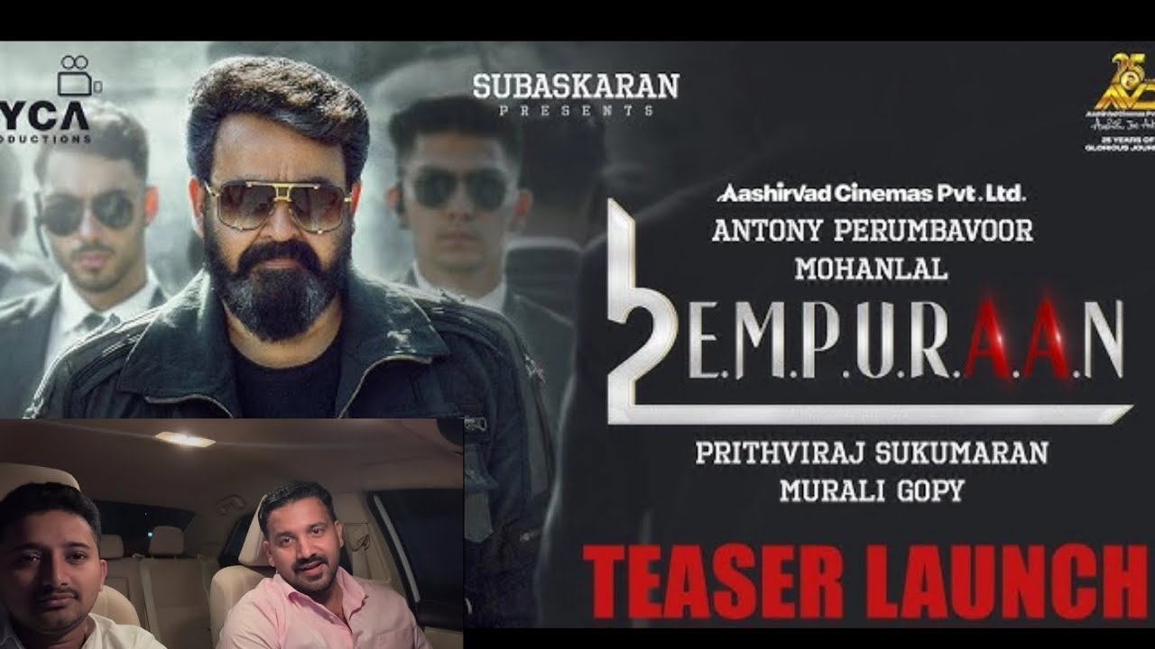 L2E EMPURAN TEASER REVIEW | MOHANLAL|MALAYALAM MOVIE REVIERS ...