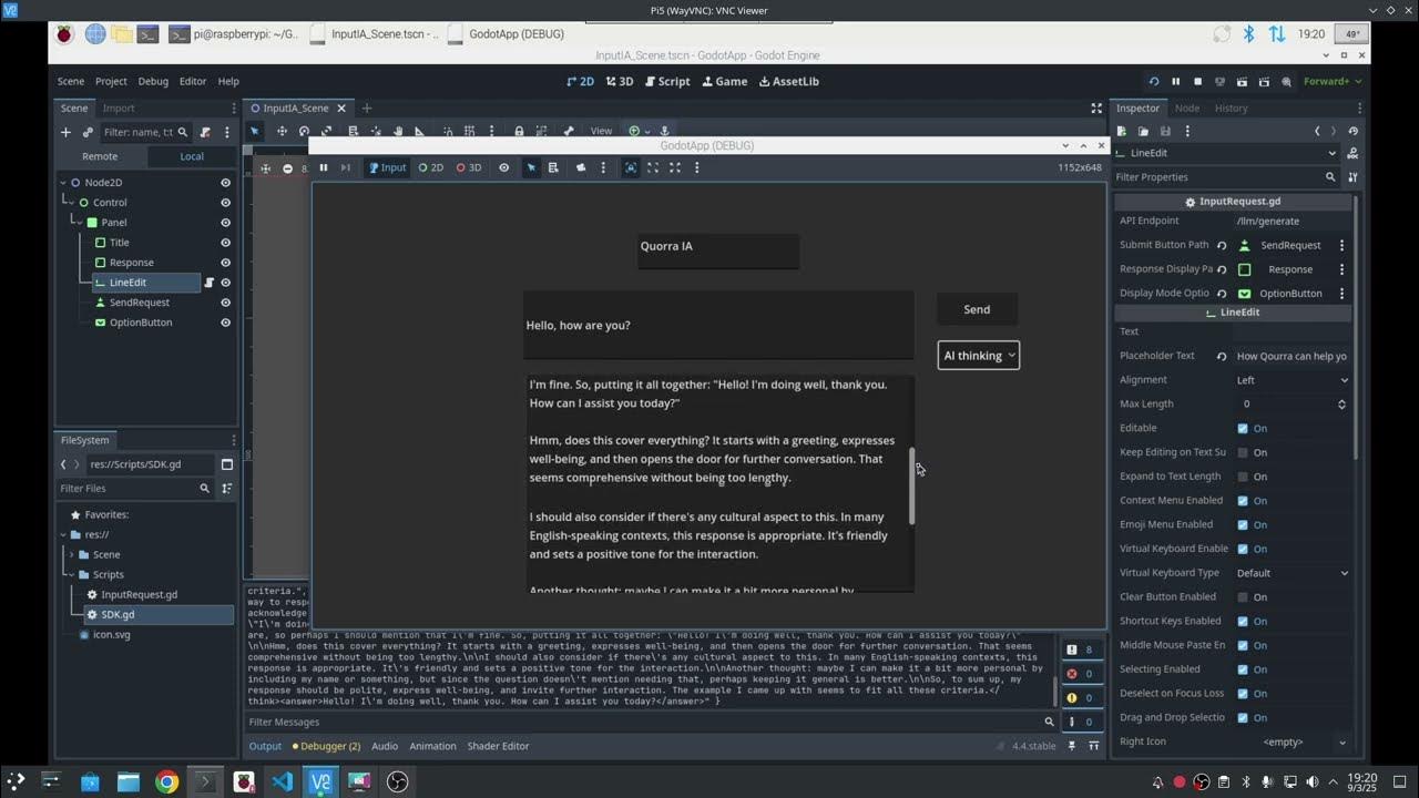 From Raspberry Pi to AI: Integrating Godot, Django, and DeepSeek for Local LLM - YouTube