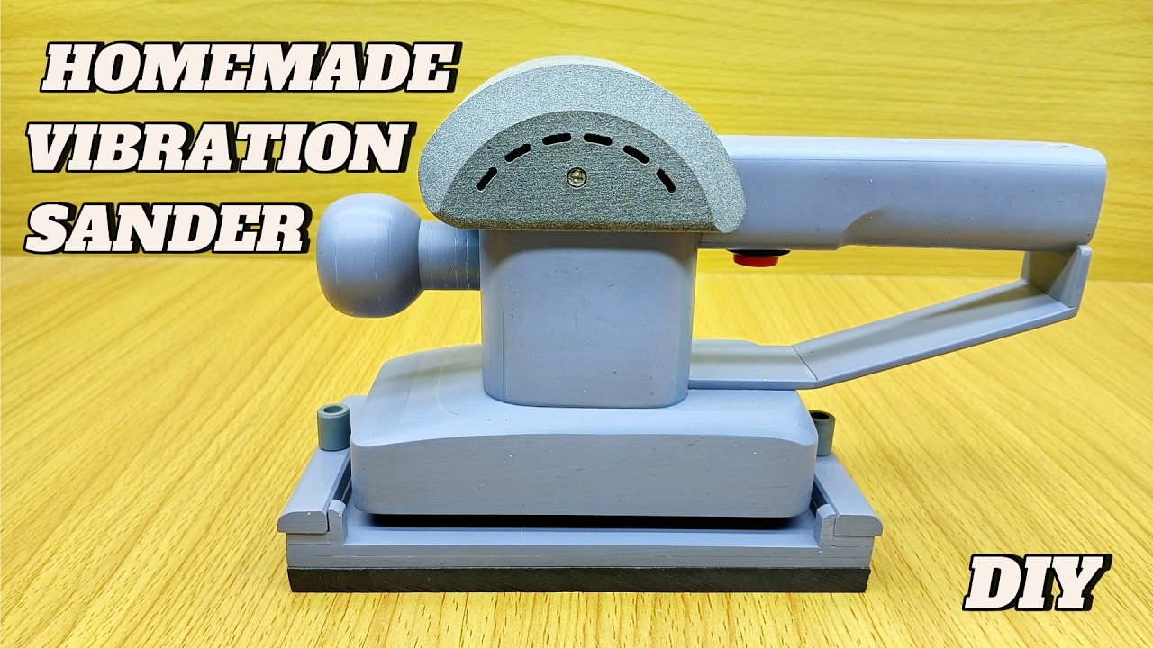 How to make your own vibrating sander from PVC plastic - YouTube