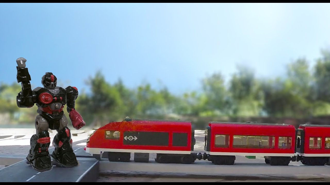 A Robot on the train tracks - YouTube