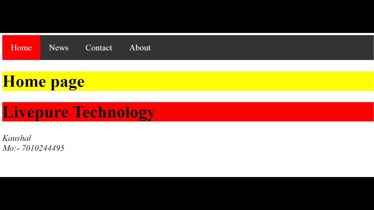 Date 20 Nov 2022 create navigation bar - YouTube