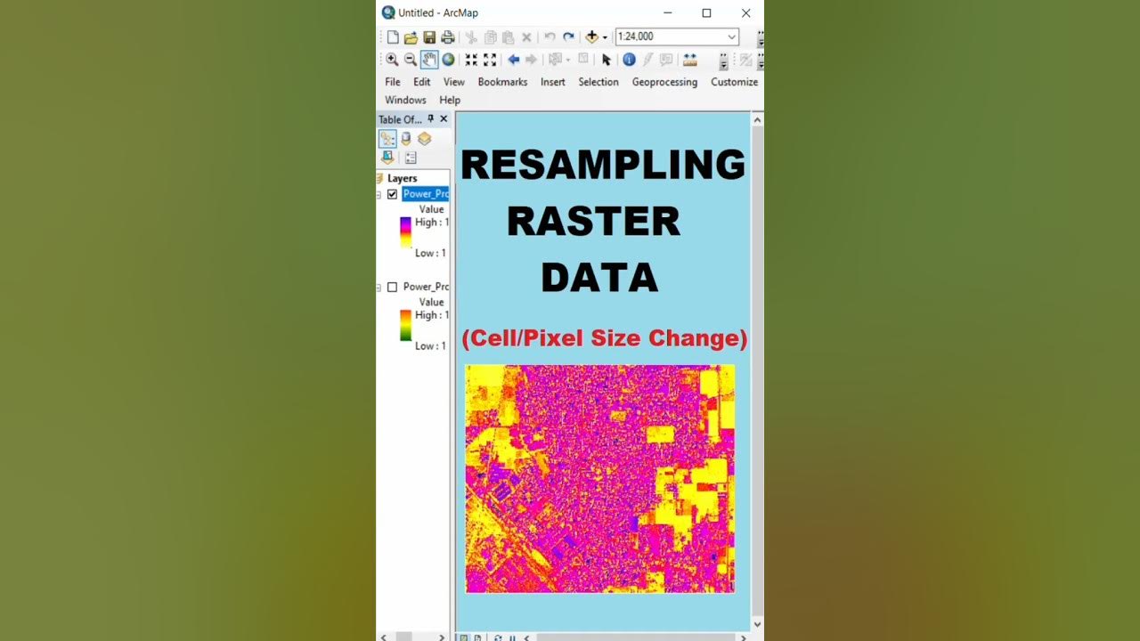 Resampling Raster I Cell/Pixel Size Change#raster #images #conversation #gis #gistutorial #sort ...