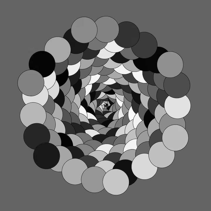 Узор из кругов в оттенках серого на Processing Python Mode - YouTube