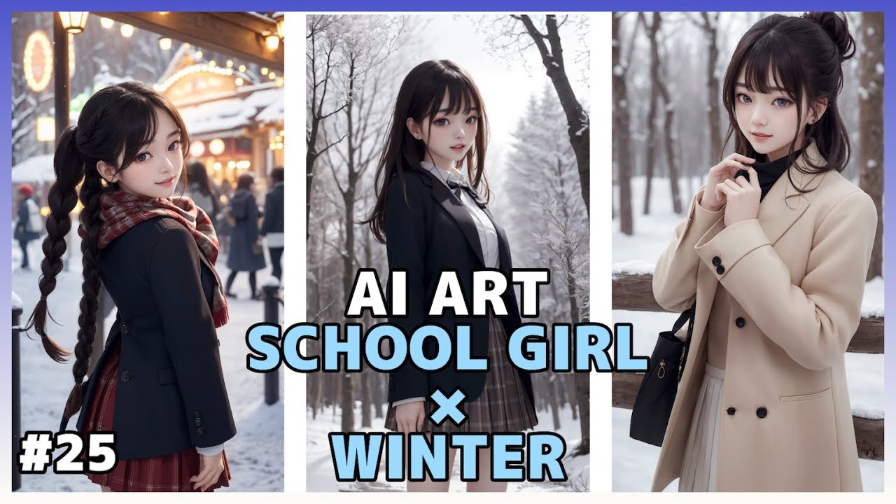 [Ai Art] School Girl × Winter 25 - YouTube