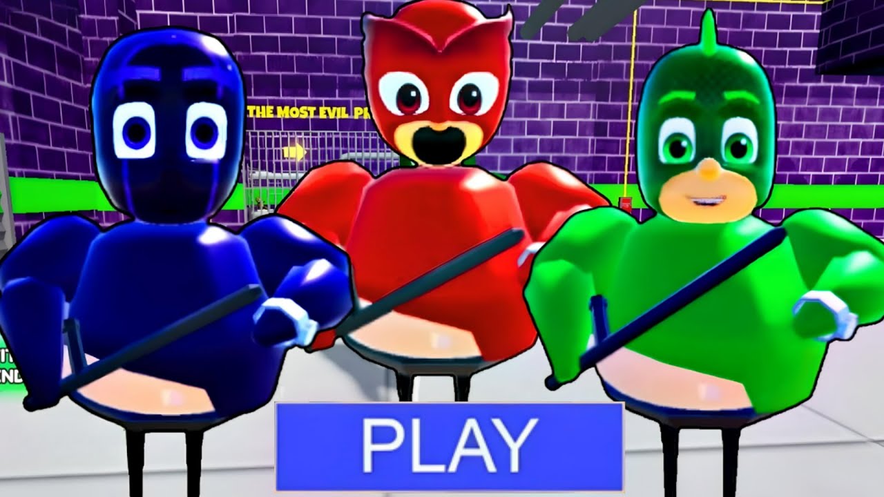 PIJAMAS MASK BARRY'S PRISON RUN OBBY ROBLOX - YouTube