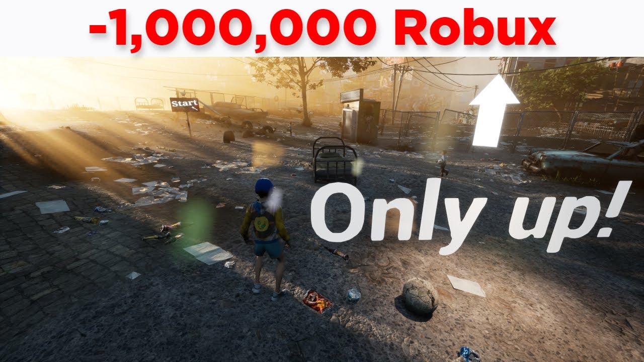 If I FALL you get ROBUX.. (Only Up) - YouTube