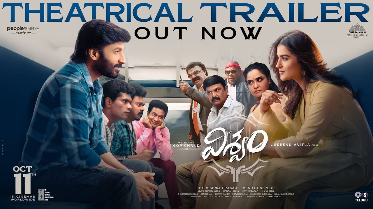 VISWAM Official Trailer | Gopichand | Kavya Thapar | Sreenu Vaitla ...