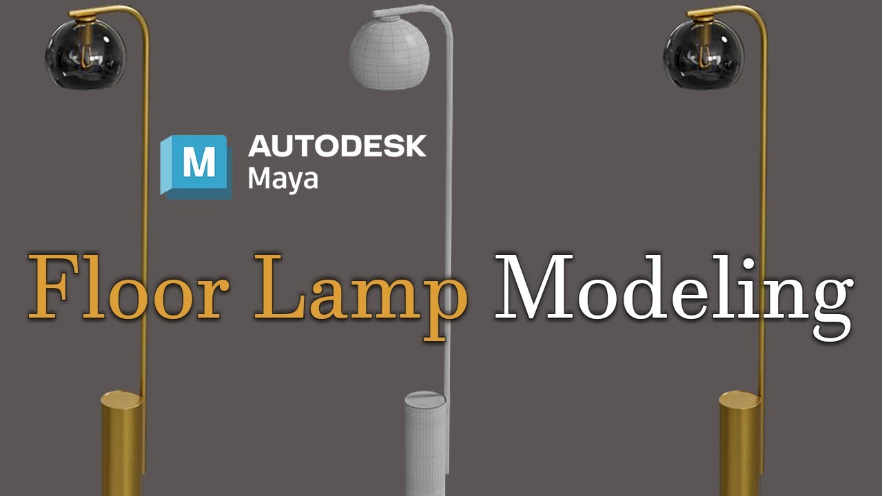 Create a Stunning Floor Lamp in Maya with Simple 3D Modeling Techniques ...