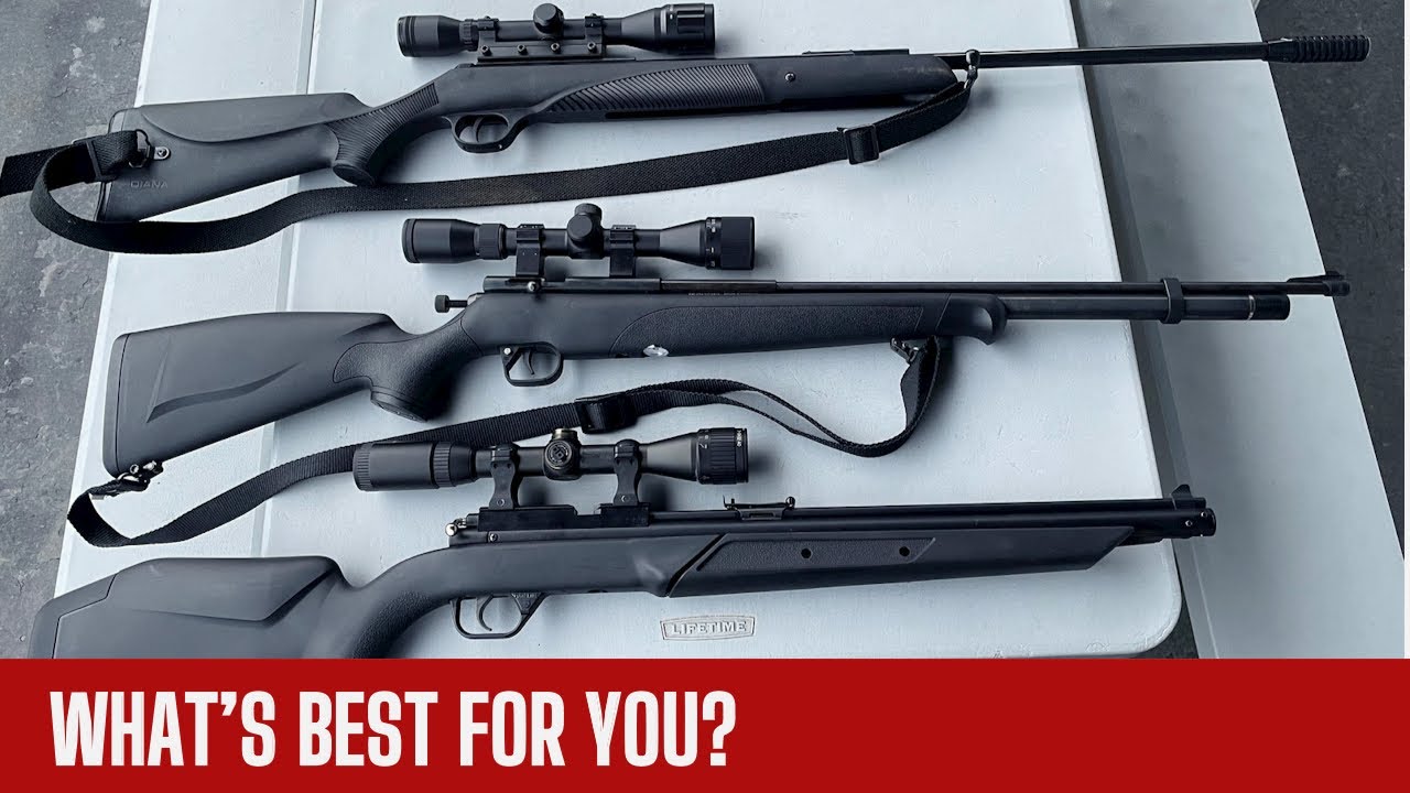 Comparison - Break Barrel, PCP, Pneumatic - YouTube