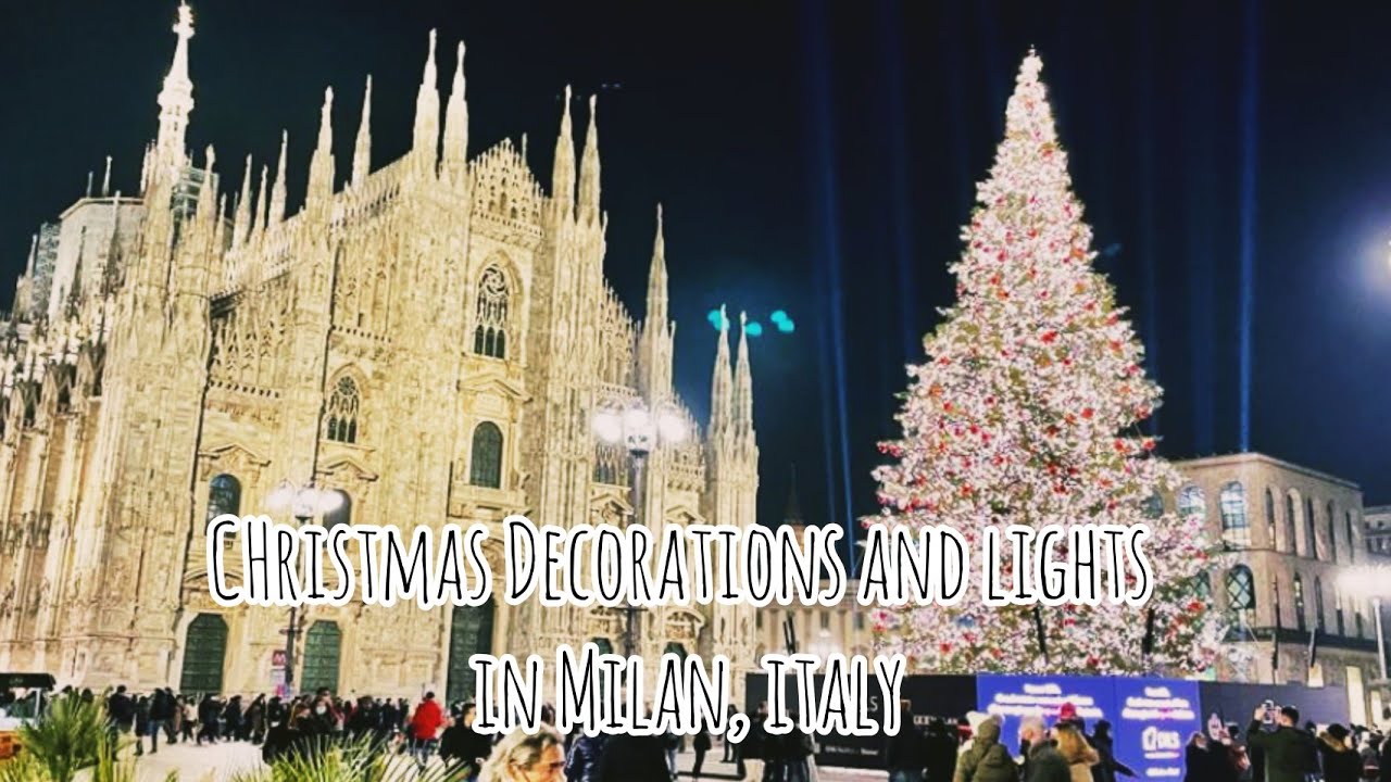 Milan Christmas Walk, Italy | Christmas decoration in Milan Duomo ...