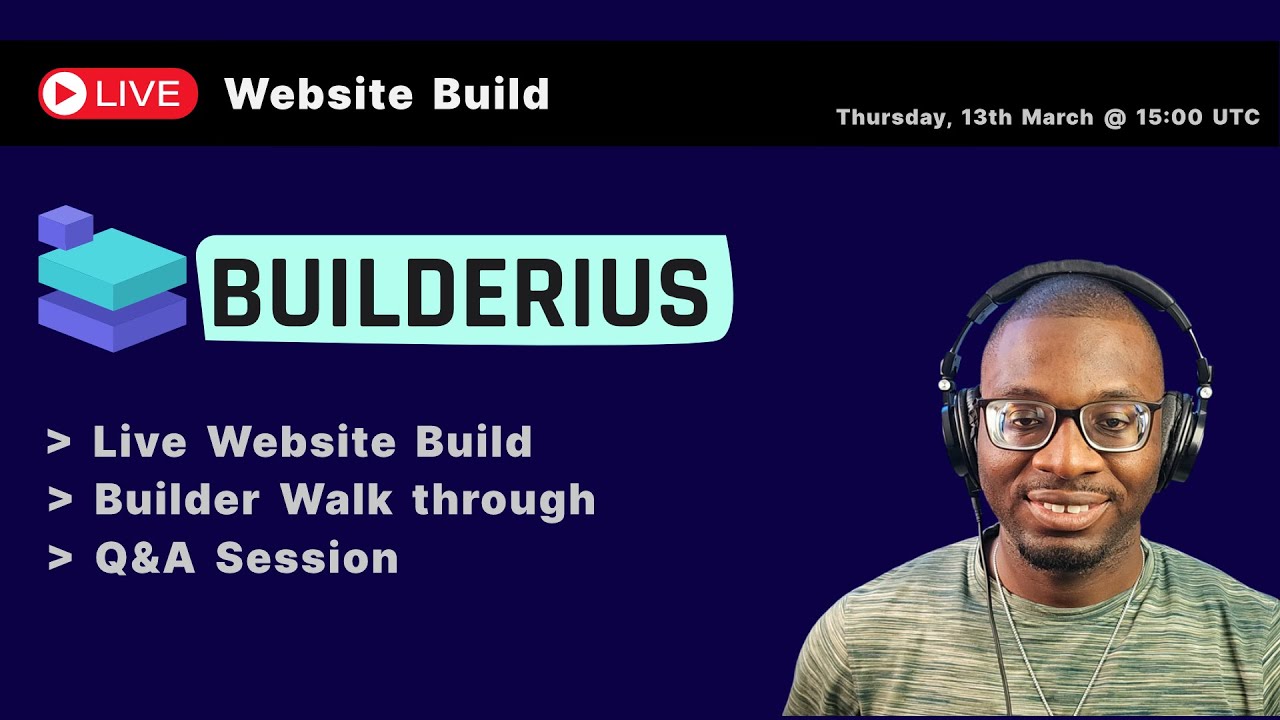 DD Live 22: Builderius Walkthrough and Live Build Session - YouTube