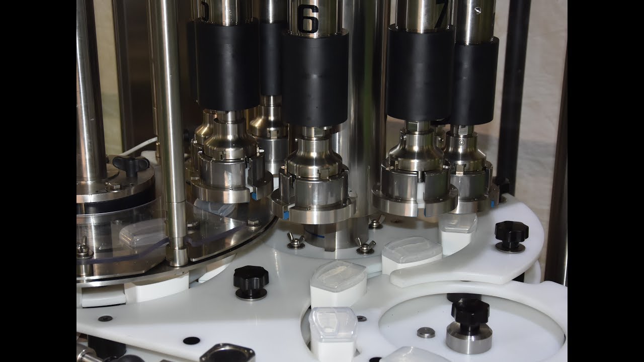 T8 TP - ROTARY CAPPING MACHINE 8 HEADS - YouTube