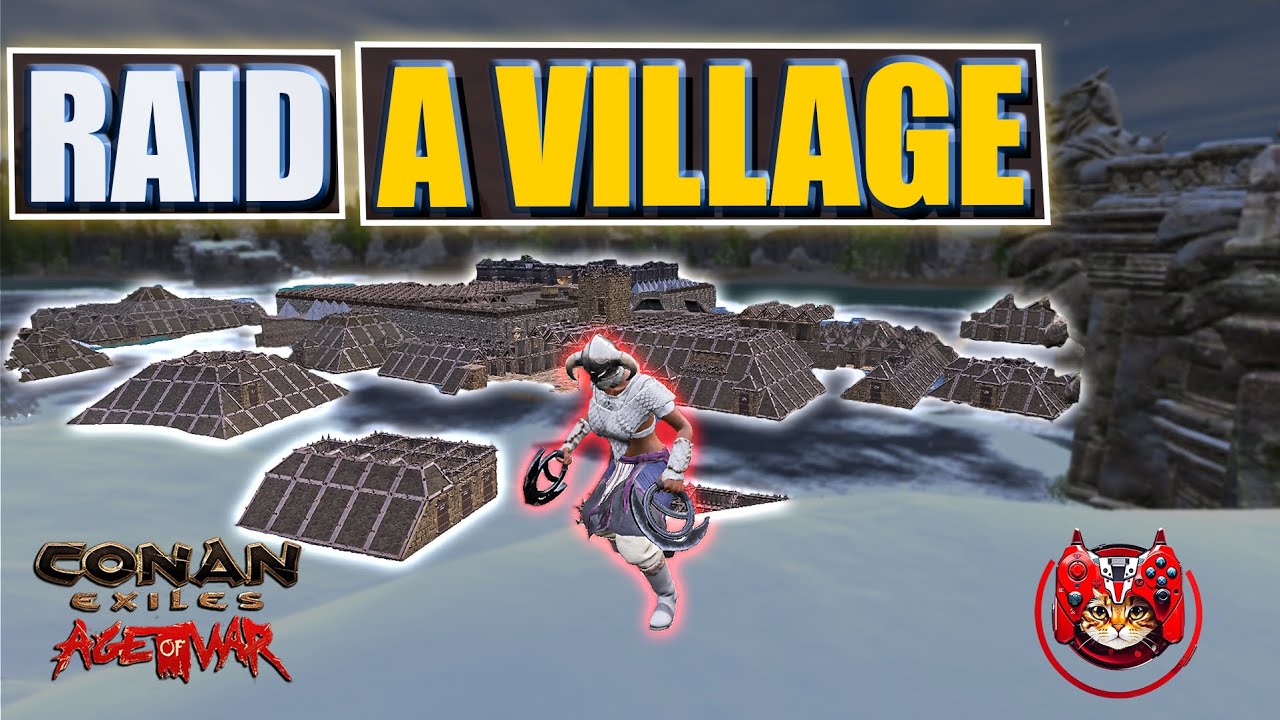 They made a village - raiding a huge base on frozen bridge : Conan ...