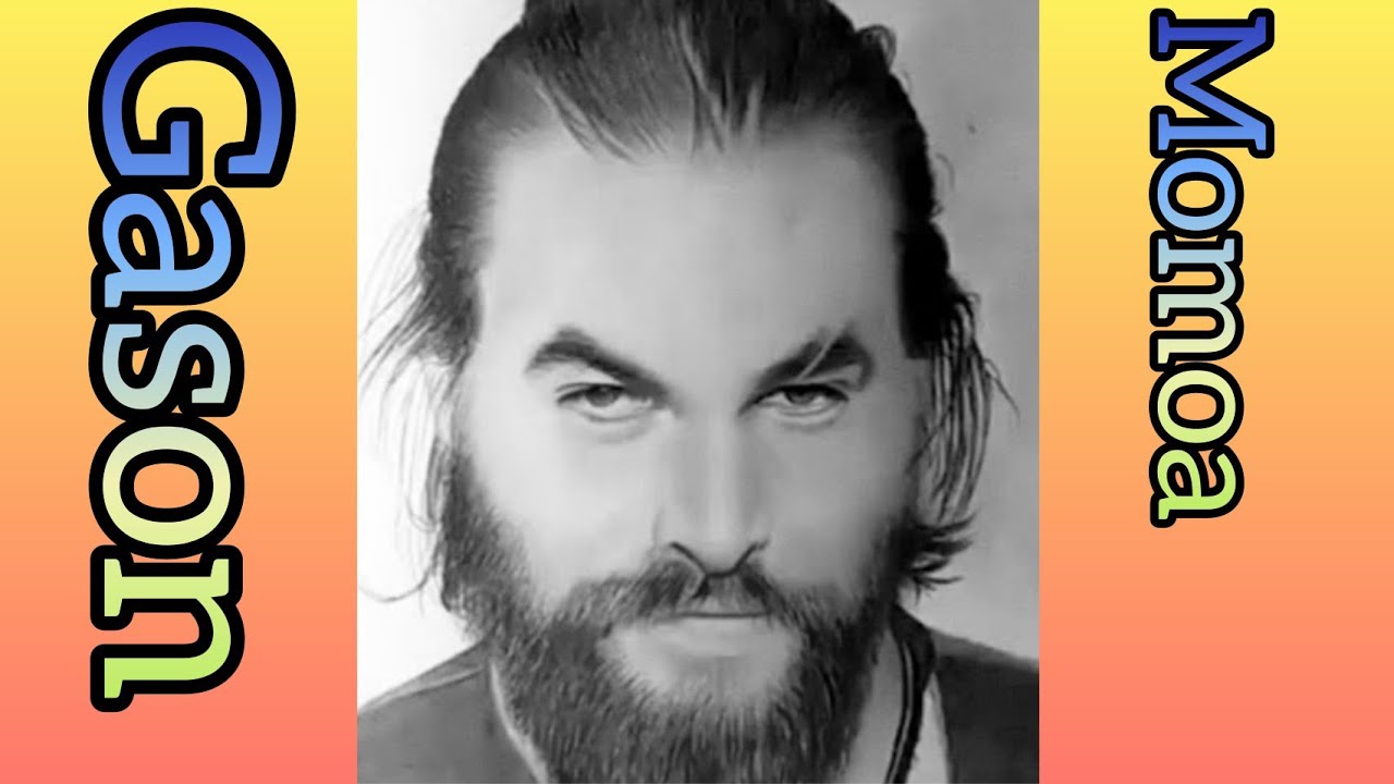 how to draw Jason Momoa step by step - YouTube