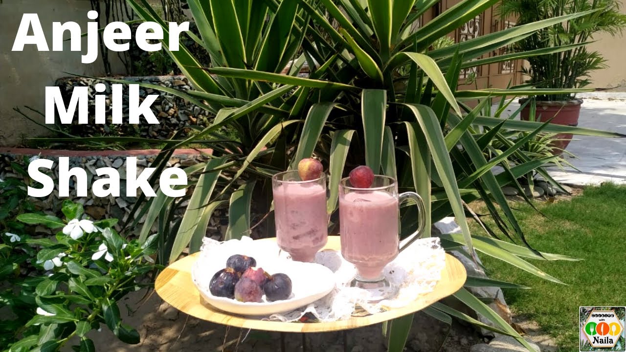 Anjeer MilkShake | Fig Milkshake | Anjeer Milkshake Recipe | Fig ...