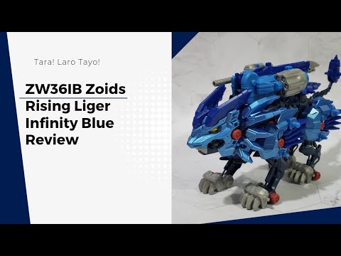ZW36IB Zoids Rising Liger Infinity Blue Review - YouTube