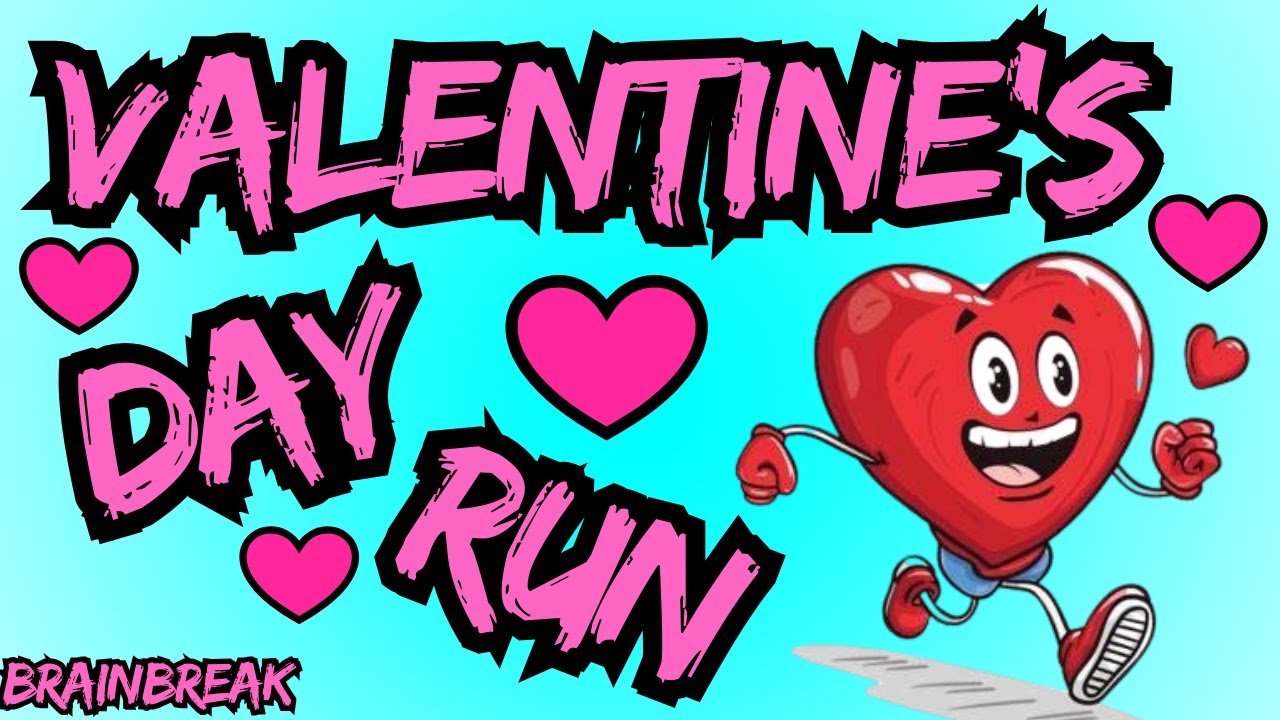 Valentine's Day Run 💖Brain Break for Kids 💖danny go💖just dance 💖 - YouTube