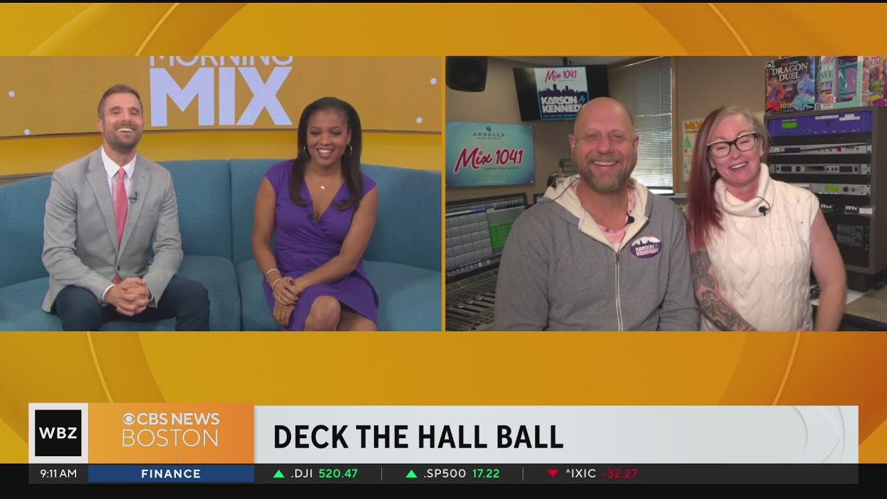 Mix 104.1's Karson & Kennedy on excitement around Deck The Hall Ball! - YouTube