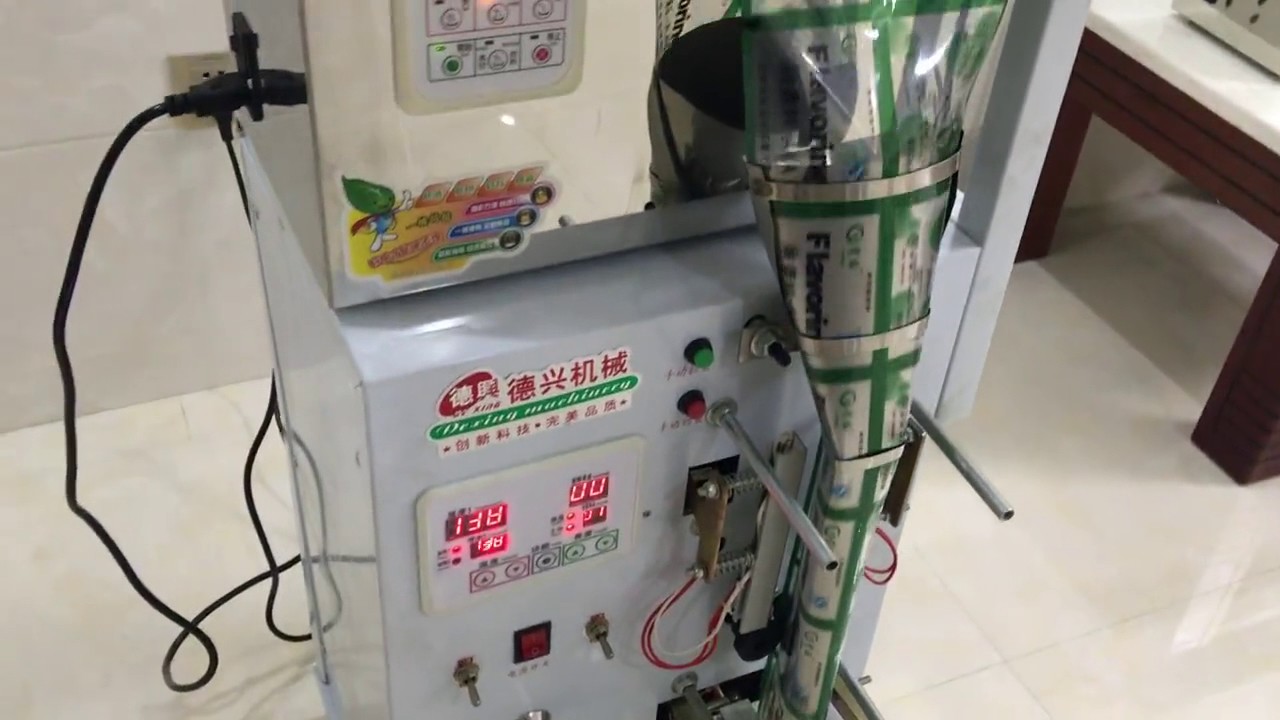 small tea bag making machine - YouTube