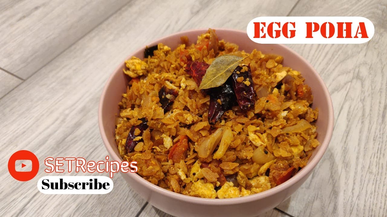 Egg Poha | Poha Recipe in Tamil | Easy Breakfast/Dinner | Egg Aval ...