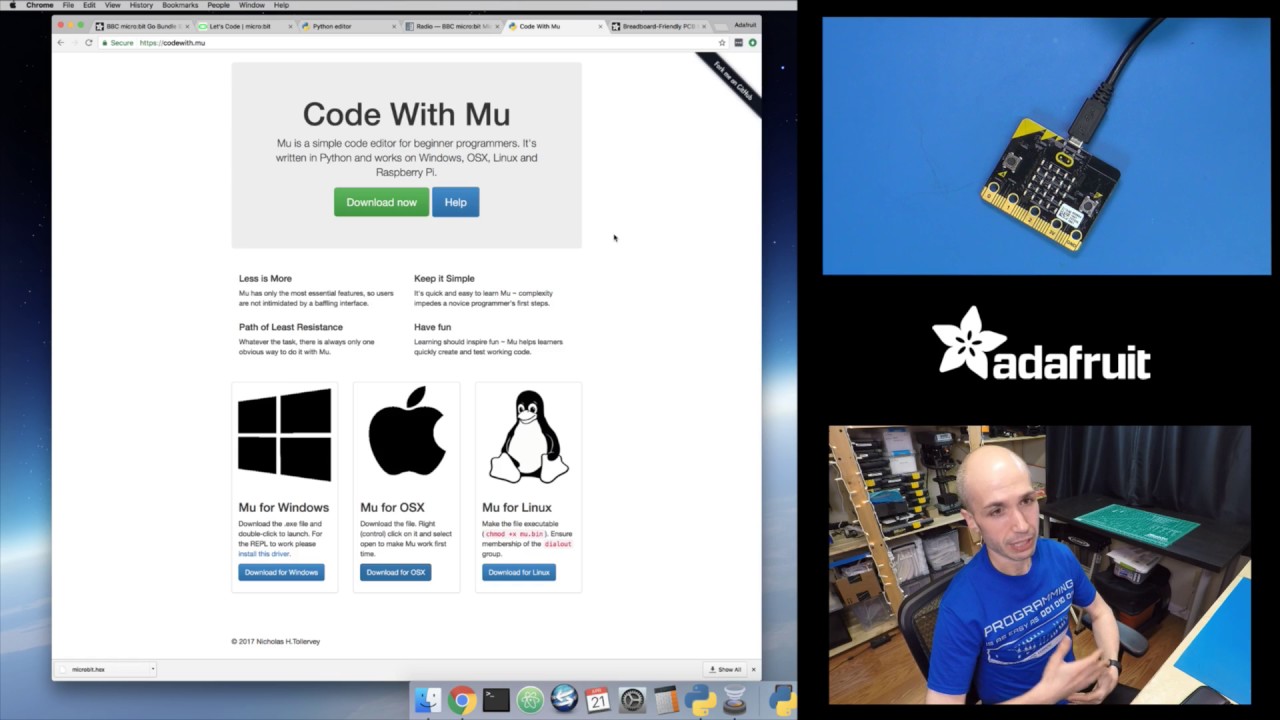 Tour Of Micropython On Bbc Micro Bit With Tony D Micropython Microbit Edu Youtube