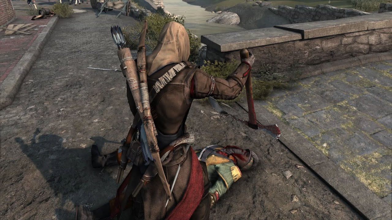 Assassin's Creed III Boston Outfit & French Naval Axe Combat - YouTube