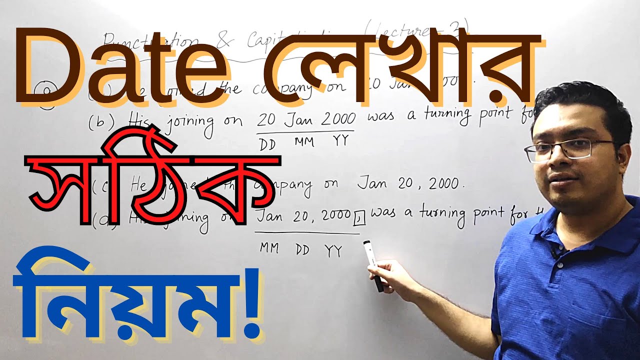 Punctuation and Capitalization (Lecture-3) I How to write Dates I Use ...