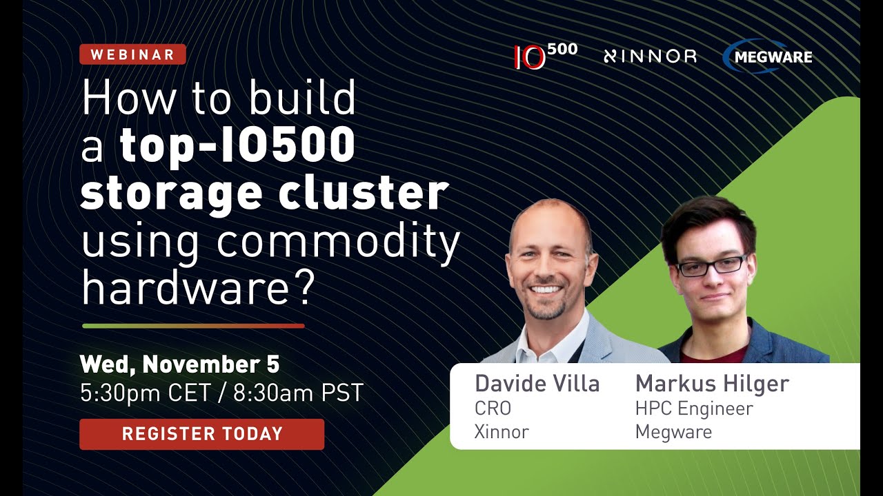 How to build a top-IO500 storage cluster using commodity hardware ...