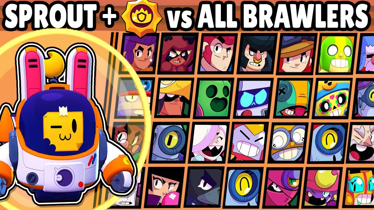 SPROUT + ESCUDO vs TODOS LOS BRAWLERS | 1vs1 | SPROUT LUNAR | MITICO vs ...