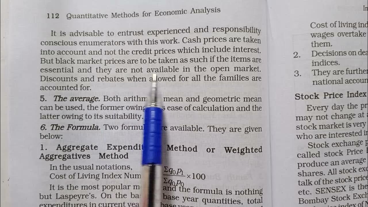 cost of living index number|chapter 2|index number|4 sem QT|BA ECONOMICS|Calicut University ...