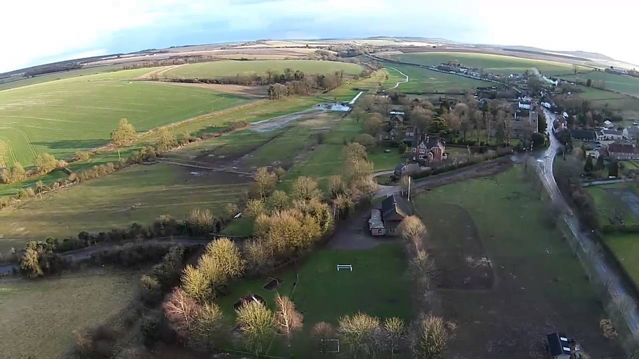 High Altitude aerial footage of Collingbourne Kingston - YouTube