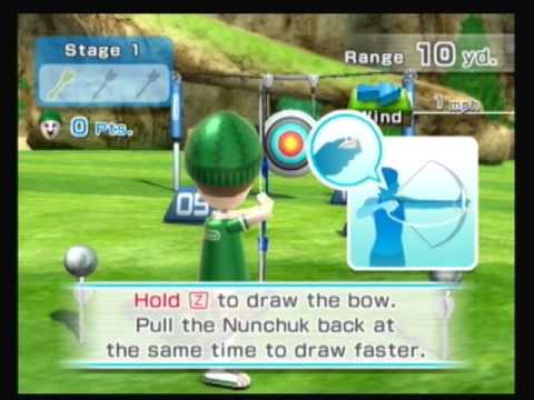 Wii Sports Resort - Archery - YouTube