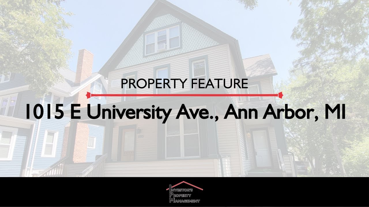 1015 E University Ave, Ann Arbor, MI | IPM | Property Tour - YouTube