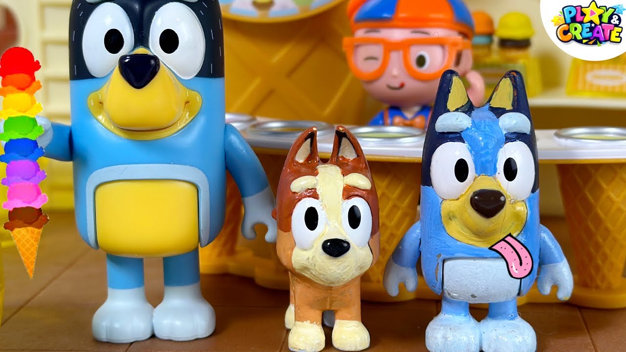 BLUEY BINGO - Ice Cream Fun with Baby Bingo & Mini Bluey 💙 | Pretend ...