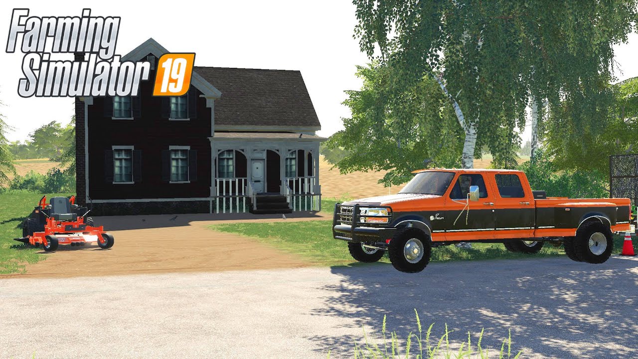 Husqvarna MZ61 Mower Demo! - Fs19 Lawn Care series - YouTube