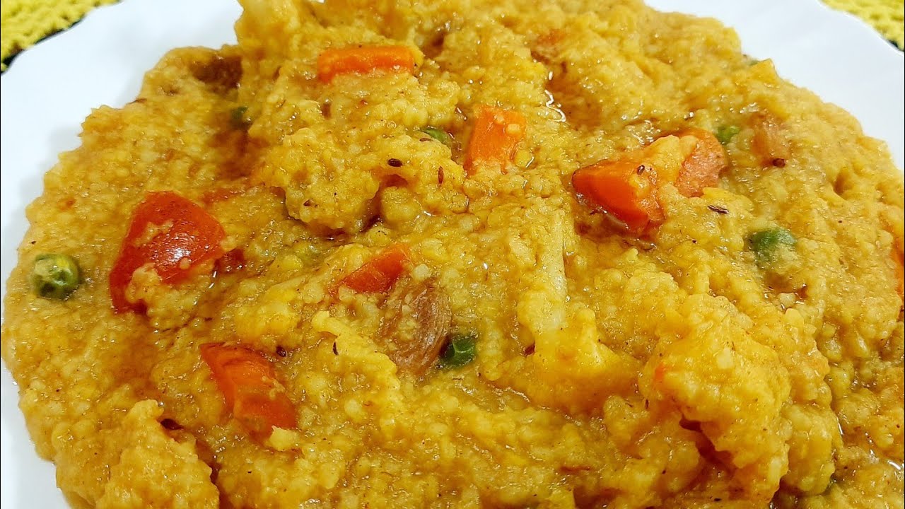গোবিন্দ ভোগ চালের নিরামিষ খিচুড়িl Bengali style Gobindobhog rice's ...