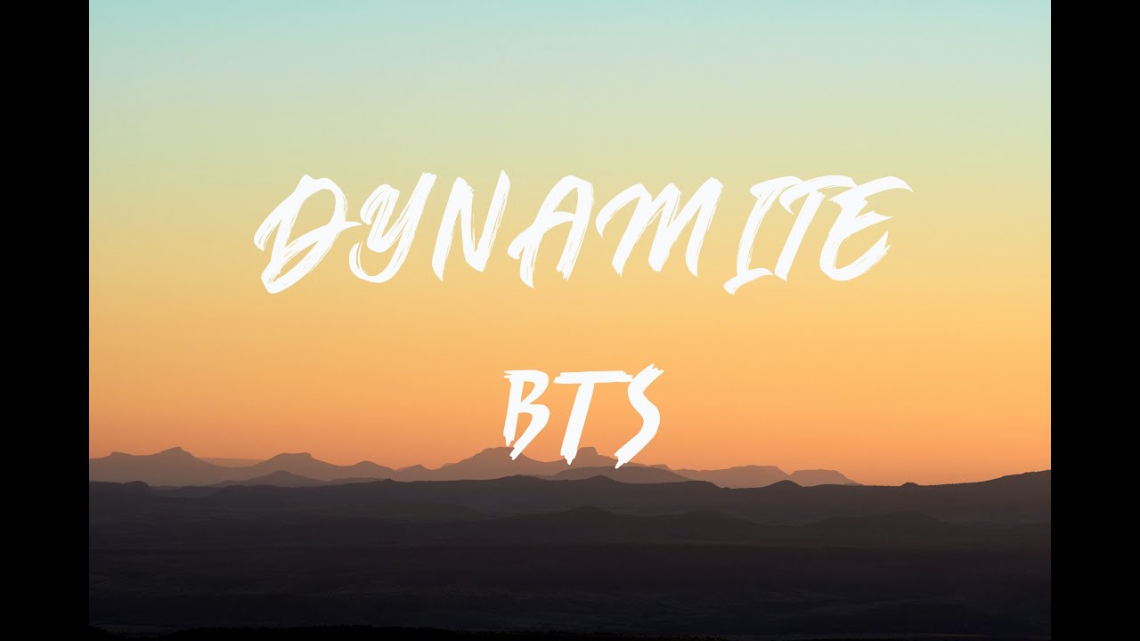 BTS - Dynamite (Lyrics) - YouTube