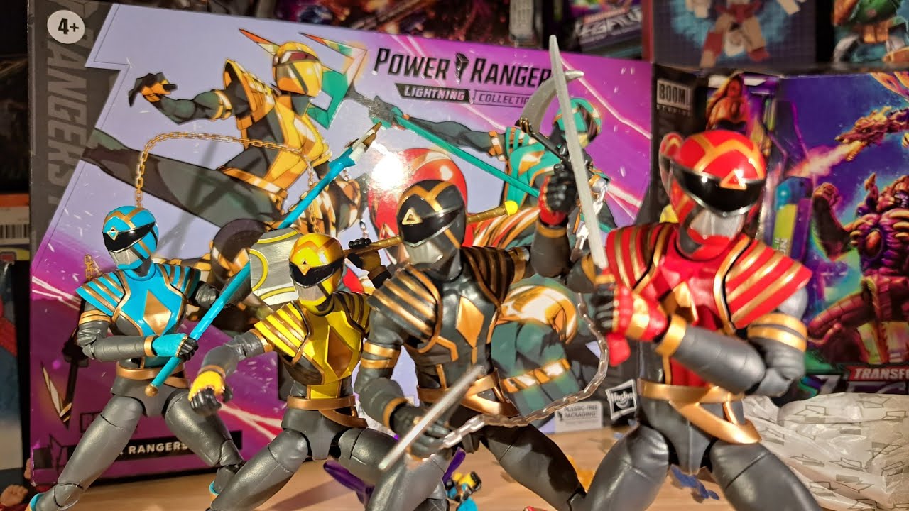 Power Rangers Lightning Collection Omega Rangers 4 Pack Unboxing - YouTube